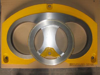 China CIFA ZOOMLION Concrete Pump Spectacle Wear Plate DN230 - 2500 N/mm² Tensile Strength, HRA > 86 Hardness for sale