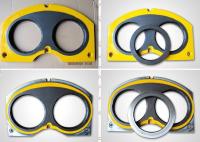 China CIFA ZOOMLION Concrete Pump Spectacle Wear Plate DN230 - 2500 N/mm² Tensile Strength, HRA > 86 Hardness for sale
