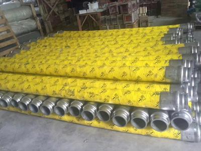 China 3M SCHWING Concrete Pump Rubber Hose 4-Layer Steel Wire - 125 Bar Working Pressure, 20m Length for sale