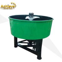 China 4KW 380V Concrete Pan Mixer with 0.9m³ Capacity - Electric Mortar Mixer 40-90 RPM for sale