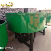 China 4KW 380V Concrete Pan Mixer with 0.9m³ Capacity - Electric Mortar Mixer 40-90 RPM for sale