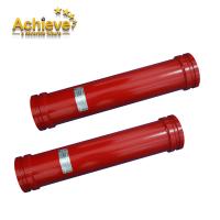 China 123mm SCHWING Pump Parts Twin Wall Pipe ST52 Casting Steel with 62-67 HRC Hardness and 80-230 Bar Pressure Rating for sale