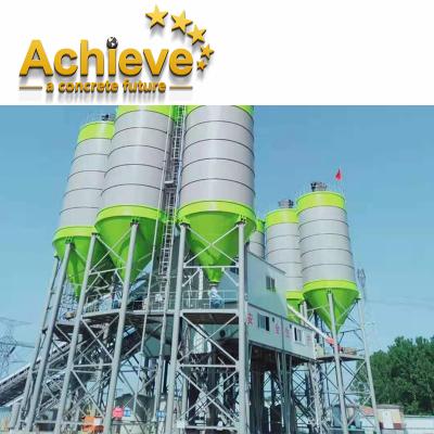 China HZS180 Stationary Concrete Batching Plant 180 m³/h Capacity with 278kW Power and JS3000 Mixer for sale