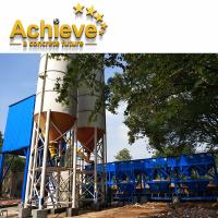 China HZS75 Concrete Batching Plant 75 CBM/Hour with JS1500 Mixer 1500L Capacity 107kW Power for sale