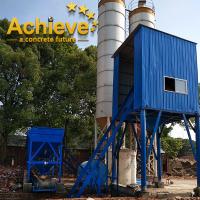 China HZS75 Concrete Batching Plant 75 CBM/Hour with JS1500 Mixer 1500L Capacity 107kW Power for sale