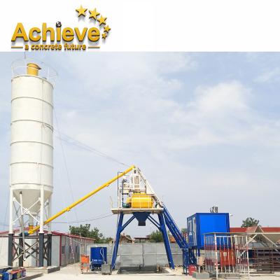 China HZS25 Stationary Concrete Batching Plant with 25m³/h Capacity and JS500 Mixer for Ready Mixed Production for sale