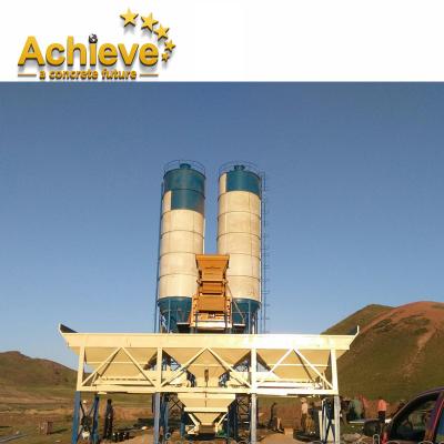 China HZS35 Stationary Concrete Batching Plant with JS750 Mixer 3.8m Discharge Height for Ready Mixed Production for sale