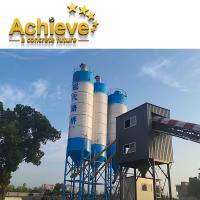 China HZS 60 Ready Mixed Concrete Batching Plant - 60 CBM/Hour Capacity with PLC Control System and SICOMA Mixer for sale