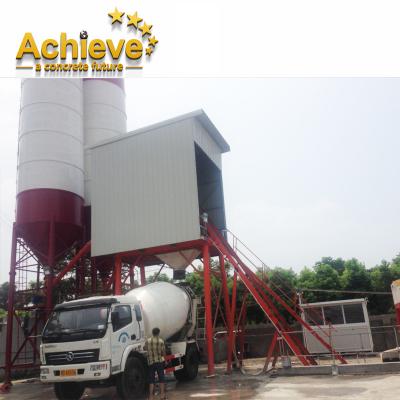 China HZS50 Ready Mix Cement Plant 50 CBM Per Hour with Electrical PC Control System and 83 kW Power for sale
