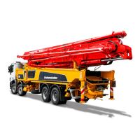 China Reconditioned Putzmeister M56-5 Concrete Mixer Pump Truck with 55.1m Vertical Reach on Mercedes-Benz Euro4 Chassis for sale