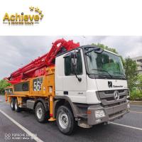 China Reconditioned Putzmeister M56-5 Concrete Mixer Pump Truck with 55.1m Vertical Reach on Mercedes-Benz Euro4 Chassis for sale