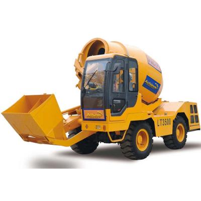 China 3.5m³ Self-Loading Mobile Concrete Mixer with 92kw Diesel Engine and Full Hydraulic Drive System for sale