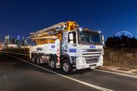 China Refurbished CIFA K45H Concrete Pump Truck 45m Boom 180 m³/hr Capacity on DAF CF85 8x4 Chassis Australia RHD for sale