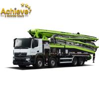 China Refurbished ZOOMLION 63X-7RZ Concrete Pump Truck with 63m Boom Reach and 180 m³/h Output Capacity for sale