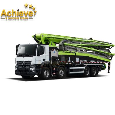 China Refurbished ZOOMLION 63X-7RZ Concrete Pump Truck with 63m Boom Reach and 180 m³/h Output Capacity for sale