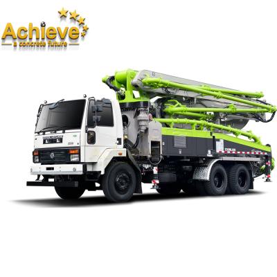 China Refurbished ZOOMLION 38X-5RZ Concrete Pump on ASHOK LEYLAND 2518 6x4 Chassis with 37.1m Reach and 100m³/H Capacity for sale