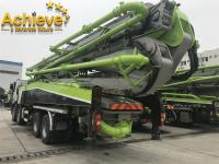 China Refurbished ZOOMLION 63X-7RZ Concrete Pump Truck with 63m Boom Reach and 180 m³/h Output Capacity for sale