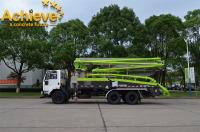 China Refurbished ZOOMLION 38X-5RZ Concrete Pump on ASHOK LEYLAND 2518 6x4 Chassis with 37.1m Reach and 100m³/H Capacity for sale