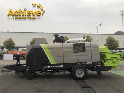 China Refurbished ZOOMLION HBT105.21.286RSU Concrete Trailer Pump - 105 m³/h Output, 286 kW DEUTZ Engine for sale