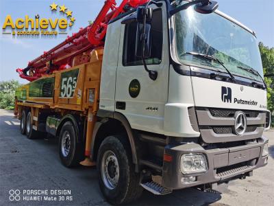 China Refurbished Putzmeister M56-5Z Concrete Boom Pump with 55.1m Vertical Reach and 5-Section Boom for sale