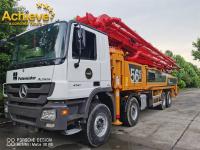 China Renewed Putzmeister M56-5 Concrete Pump with 55.1m Vertical Reach on Mercedes Benz Chassis for sale