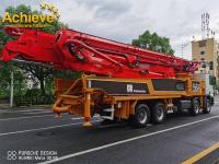 China Renewed Putzmeister M56-5 Concrete Pump with 55.1m Vertical Reach on Mercedes Benz Chassis for sale
