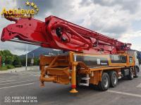 China Used Putzmeister M56-5 Concrete Pump Truck with 55.1m Vertical Reach on Mercedes Euro 4 Chassis for sale