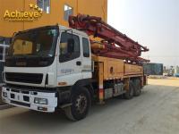 China ISUZU Euro 3 Used Putzmeister M36-4Z Concrete Pump Truck with 36m Boom Reach and Z-Fold System for sale