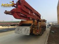 China Used Putzmeister M36-4Z Concrete Pump Truck on ISUZU Euro 3 Chassis with 36m Vertical Reach and 4-Arm Z-Fold Boom for sale