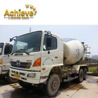 China Used ZOOMLION Concrete Truck Mixer HINO Chassis 6 Bar Air Brake 16 Ton Axle for sale