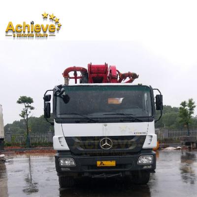 China Used Putzmeister M56-5Z Concrete Pump 2013 Model with 10m Spray Hose and 800L Water Tank for sale
