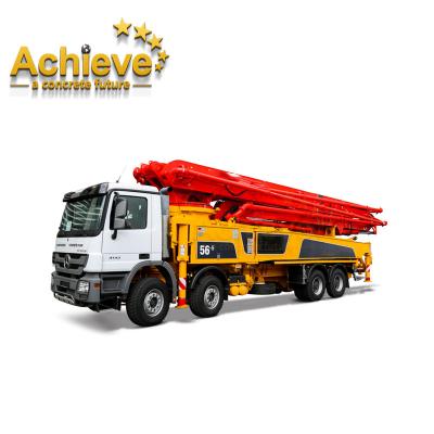China Used Putzmeister M56 5Z Concrete Pump Truck with 56 Meter Boom - CE Certified Construction Equipment for sale