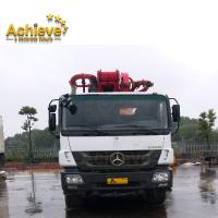 China Renewed Putzmeister M56-5Z Concrete Pump Truck with 56m Vertical Reach and 5-Arm Z-Folding Boom for sale