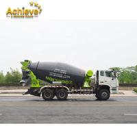 China ZOOMLION HAOHAN SINOTRUK 9m³ Truck Mounted Concrete Mixer with 12-16 RPM Drum Speed for sale