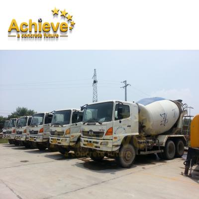 China Used ZOOMLION 10JBG-R Concrete Mixer Truck on HINO Chassis 6x4 10m3 for sale