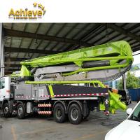 China Used ZOOMLION Concrete Pump Truck 120m3/h 12MPa High Pressure Pumping for sale