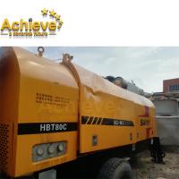 China Used Sany HBT80C Concrete Pump - 7300kg Weight, 85/50 m³/h Output, 180 kW Power for Construction for sale