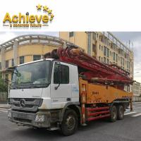 China 48 Meter Refurbished SANY Concrete Pump Truck 38700kg with 25% Efficiency Boost and 10% Fuel Savings for sale