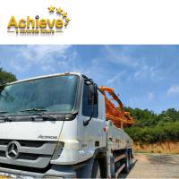 China Used ZOOMLION 38X-5RZ Concrete Pump Truck 37m Mini Diesel Mixer Pump 140m3/h for sale