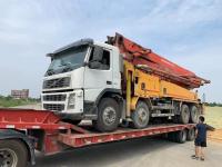 China Refurbished Putzmeister M42-4Z Mobile Concrete Pump Truck 42M Boom 279kW Engine for sale