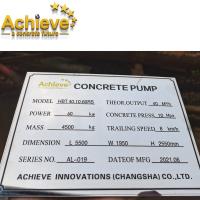 China HBT40.10.60RS Concrete Pump Trailer 40m3/H Output 10MPa Pressure Mobile Construction Equipment for sale