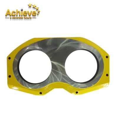 China Carbide Spectacle Wear Plate for Putzmeister DN230 Concrete Pump Parts 261123001 for sale