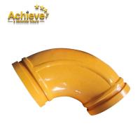 China ST52 SCHWING Twin Wall Concrete Pump Pipe Elbow 90 Degree Bend with 62-67 HRC Hardness and 80-230 Bar Pressure Rating for sale