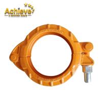 China DN100 DN125 Concrete Pump Pipe Clamps for ZOOMLION - 85-130 Bar Working Pressure, ISO 9001 Certified for sale