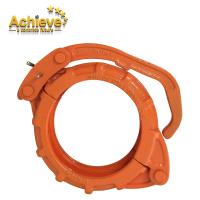 China DN100 DN125 Concrete Pump Pipe Clamps for ZOOMLION - 85-130 Bar Working Pressure, ISO 9001 Certified for sale