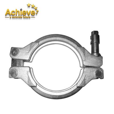China 40Cr Forged Steel Concrete Pump Clamps DN100 DN125 85-130 Bar Working Pressure Galvanized Surface Treatment for sale