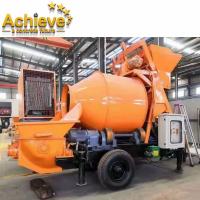 China AI-40JBC Trailer Mounted Concrete Mixer Pump 40 m³/h Output with 56KW Diesel Engine for sale