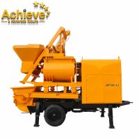 China AI-40JBC Trailer Mounted Concrete Mixer Pump 40 m³/h Output with 56KW Diesel Engine for sale