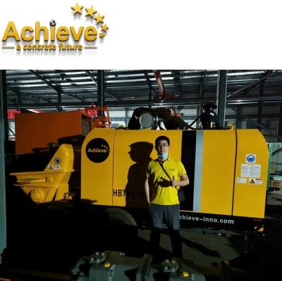 China HBT40.10.60RS Concrete Stationary Pump - 40m³/h Output, 10MPa Pressure, Trailer Mounted for sale