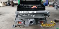 China OEM Putzmeister TK70 Trailer Mounted Concrete Pump 50m3/h 100bar Diesel Engine for sale